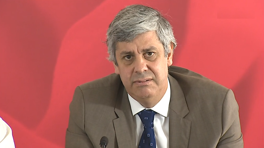 Conferência de imprensa de Mário Centeno – RTP Arquivos