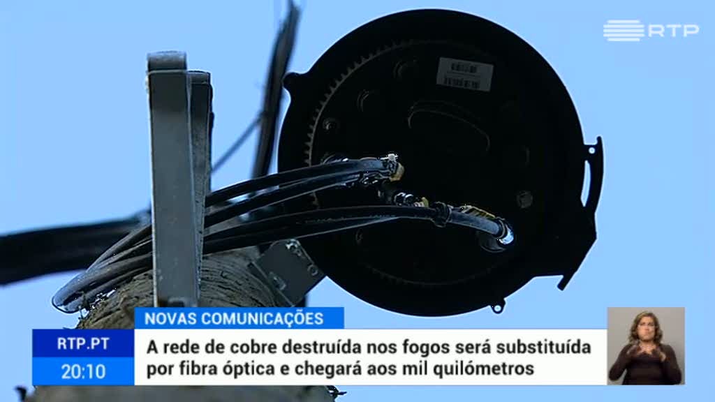Fibra ótica substitui rede de cobre destruída nos fogos