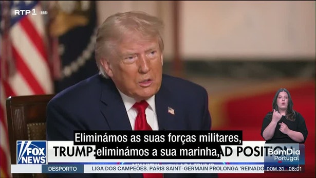 Trump reitera que não tem pressa para chegar a um acordo de paz com o Irão