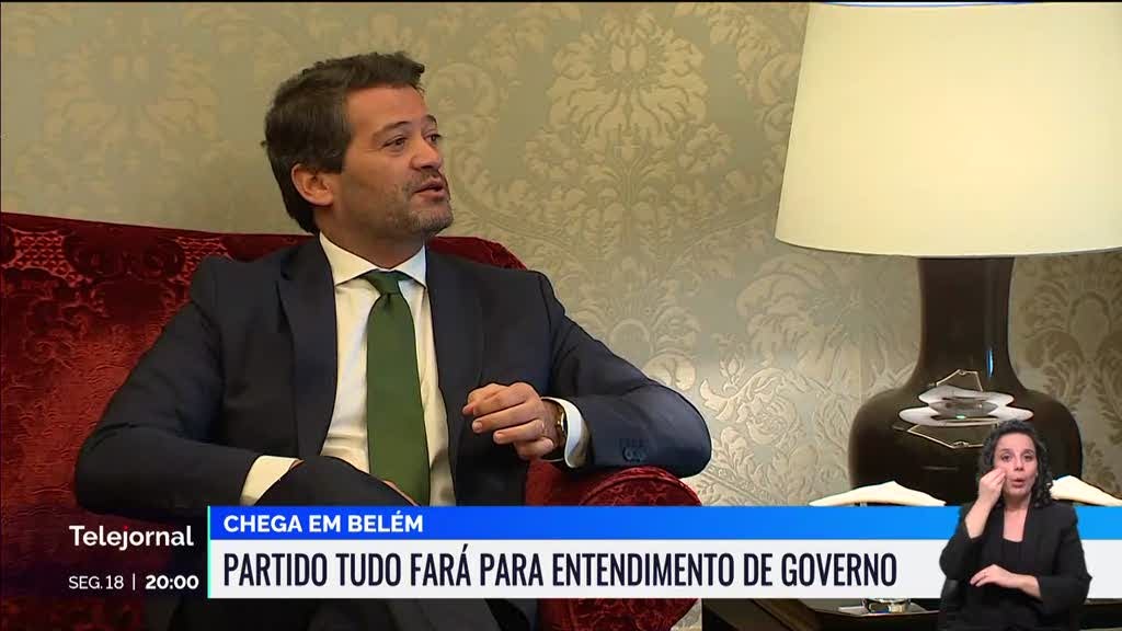 Ventura garante que "tudo fará" para chegar a acordo de Governo com a AD