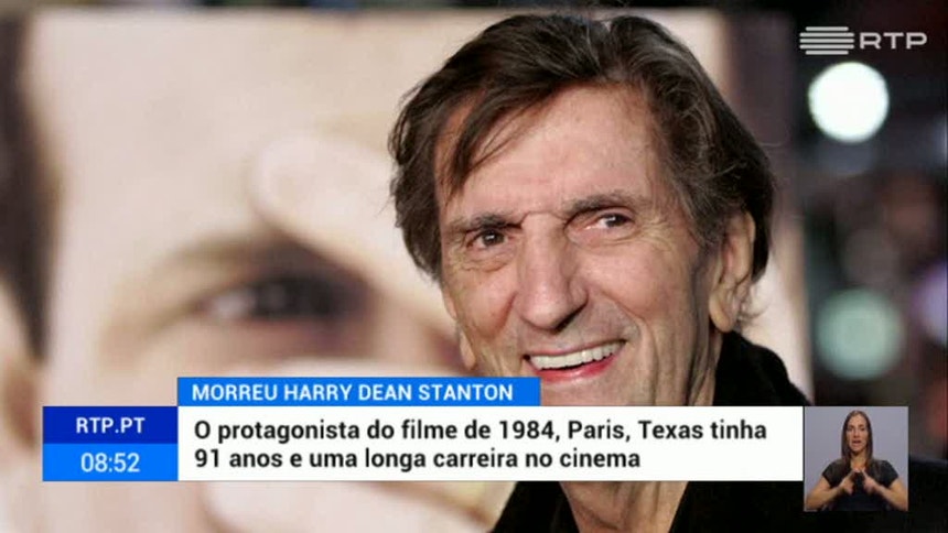 Morreu o ator norte-americano Harry Dean Stanton Morreu o ator norte-americano Harry Dean Stanton