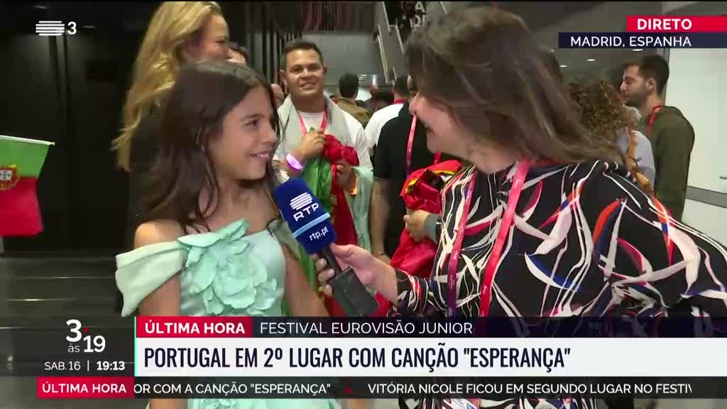 Victoria Nicole fica em segundo lugar no Festival Eurovisão Júnior, o ...