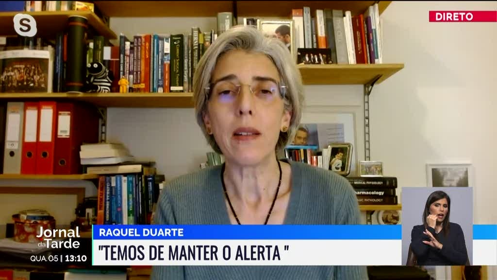 "Temos de manter o alerta", vinca pneumologista Raquel Duarte