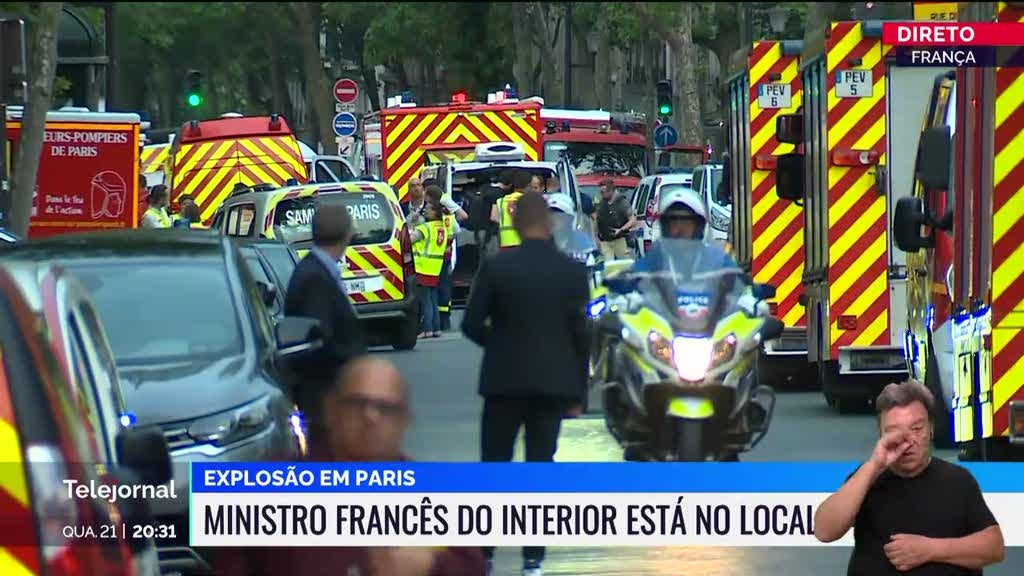 Incêndio em Paris. Causa da explosão ainda não é conhecida