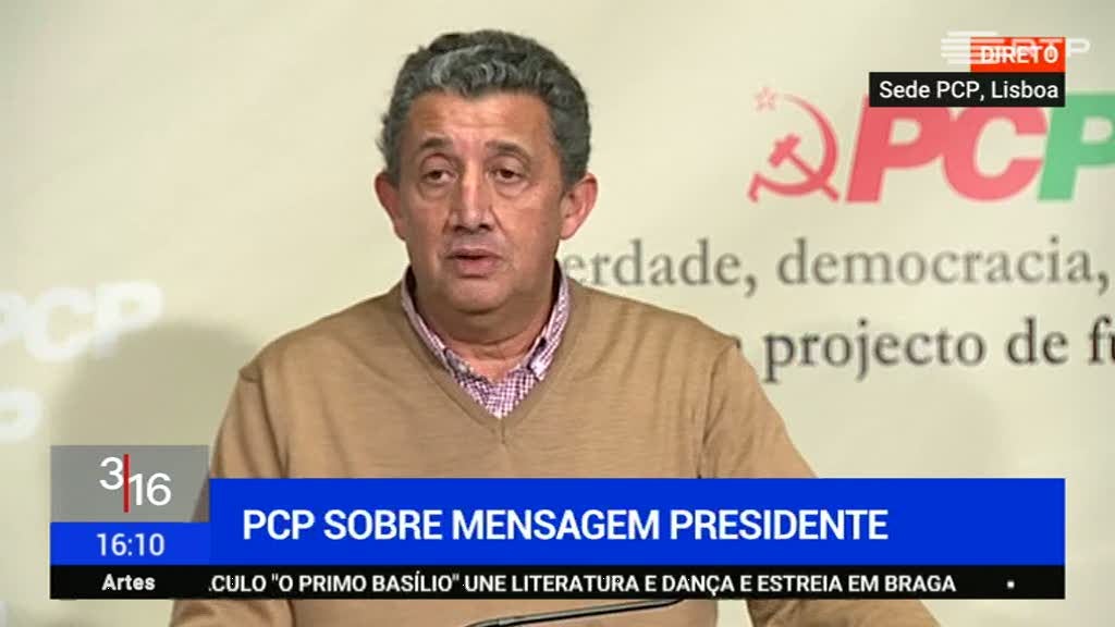 PCP responde ao Presidente e diz-se aberto ao diálogo com Governo