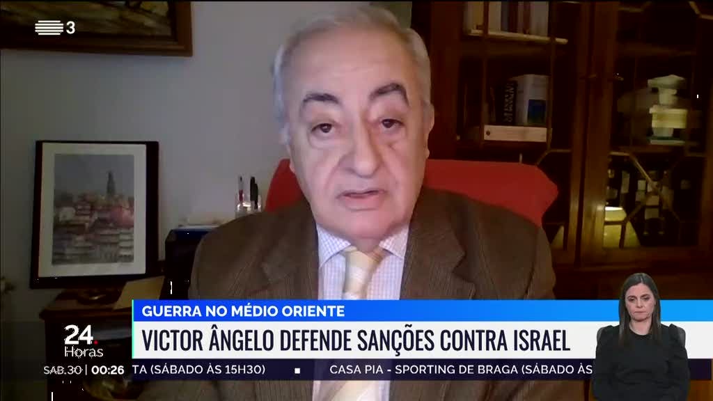 Victor Ângelo defende sanções para Israel