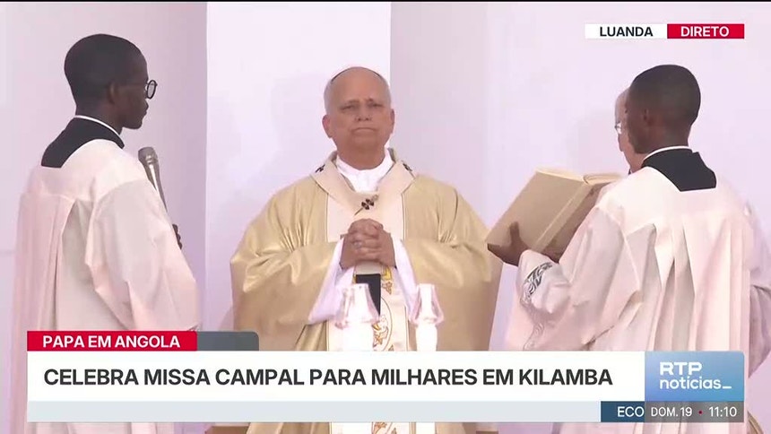 Papa em Angola. Leão XIV preside a missa campal no Kilamba