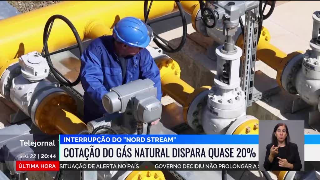 Interrupção de fornecimentos de gás russo faz disparar os preços