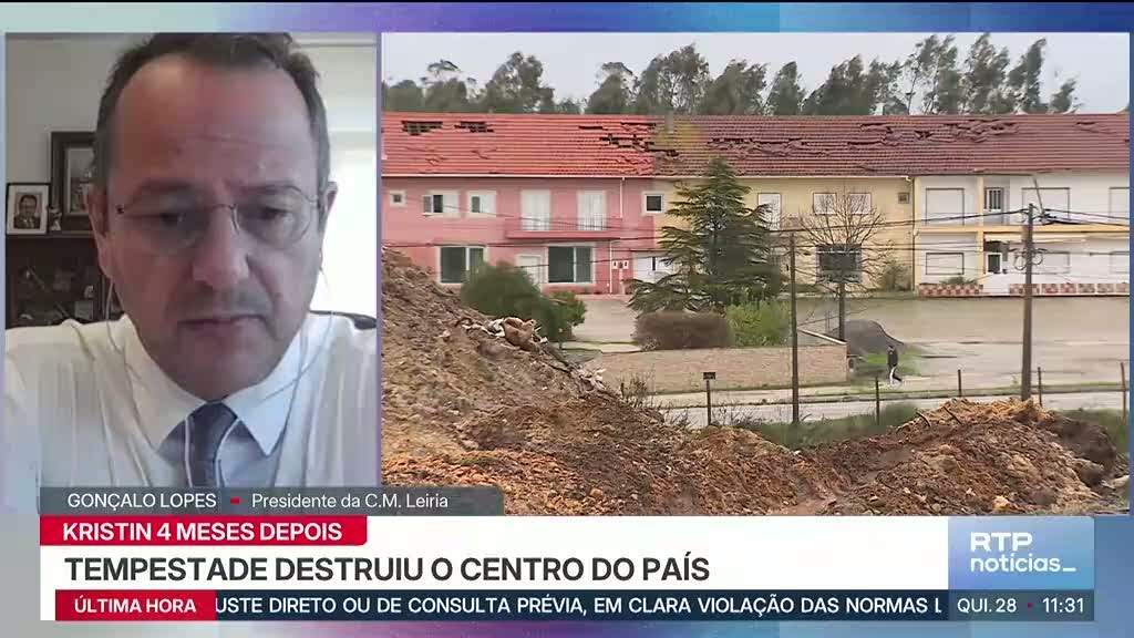 Tempestade Kristin. Leiria estima prejuízos de cinco mil milhões de euros