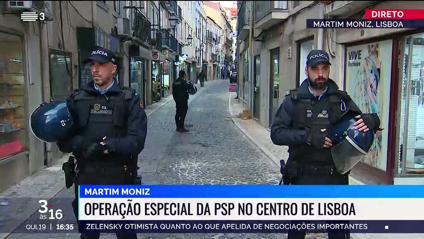 Psp Leva A Cabo Operação Na Praça Do Martim Moniz
