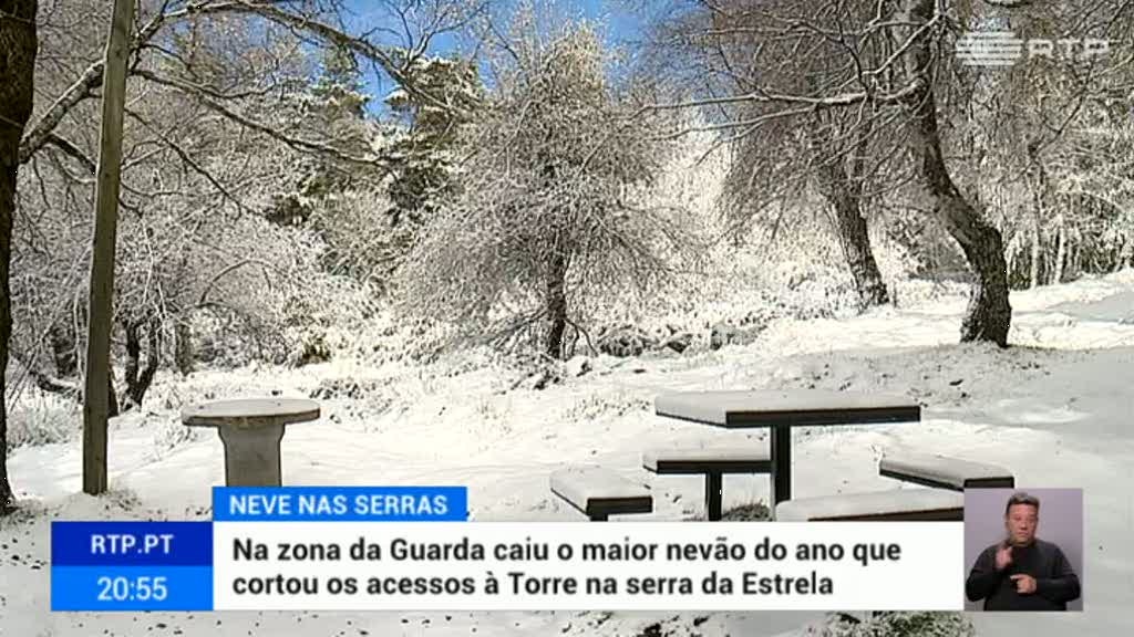 Na zona da Guarda caiu o maior nevão do ano
