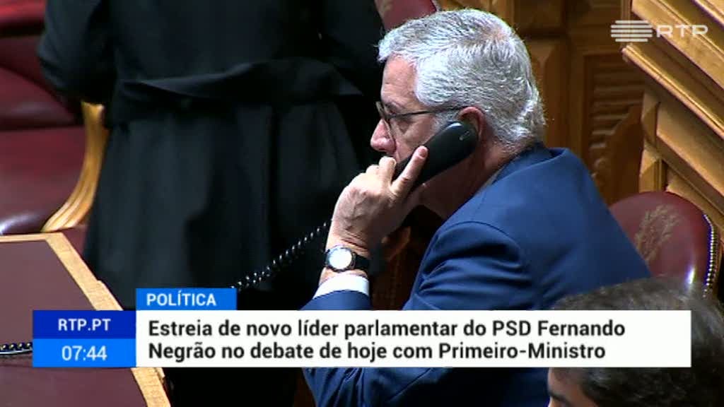 Negrão estreia-se hoje como líder parlamentar