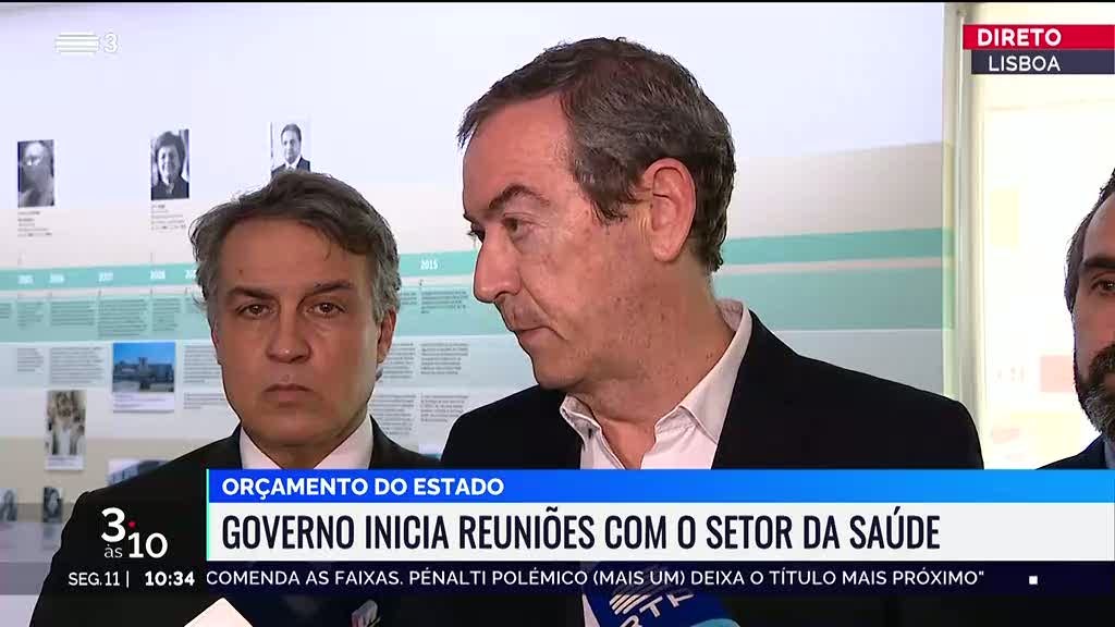 Governo reúne-se com setor da saúde em início da legislatura