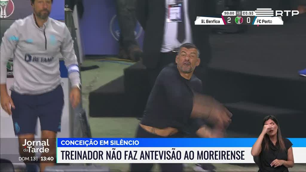 Sérgio Conceição não fez a antevisão do jogo com o Moreirense
