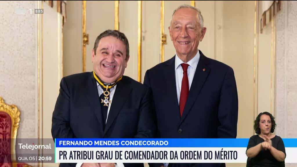 Fernando Mendes foi condecorado pelo presidente da República