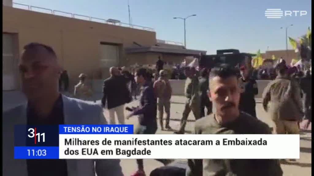 Milhares de pessoas tentaram invadir Embaixada dos EUA no Iraque