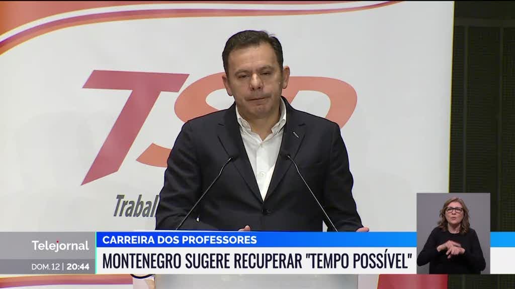 Carreira dos professores. Montenegro sugere recuperar "tempo possível"