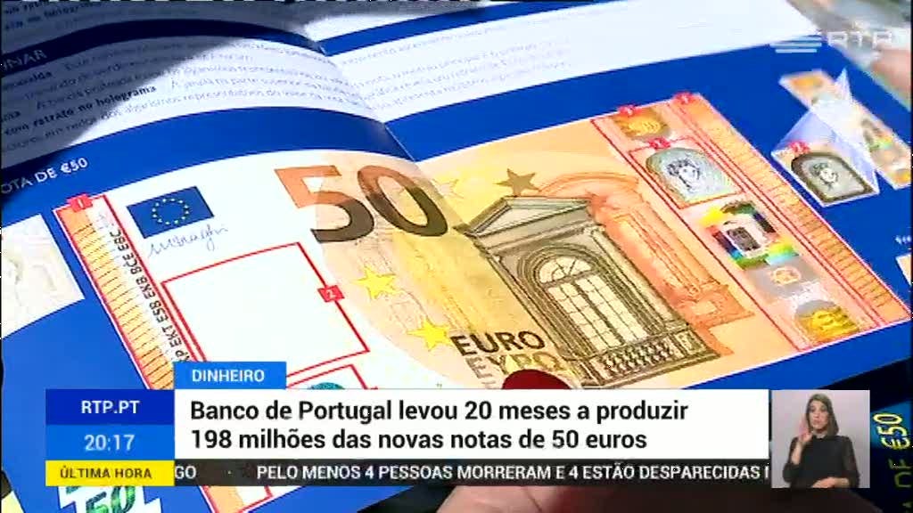 Nova nota de 50 euros já está em circulação