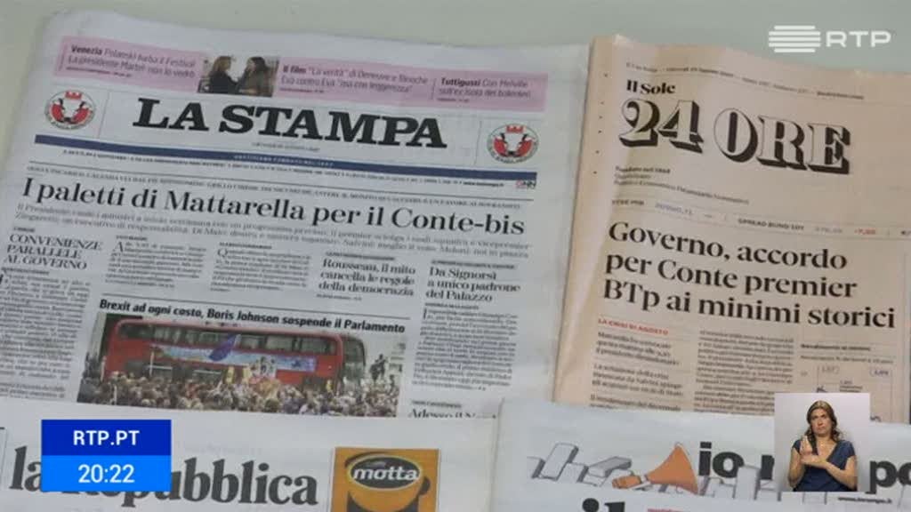 Presidente italiano mandata Giuseppe Conte para formar novo Governo