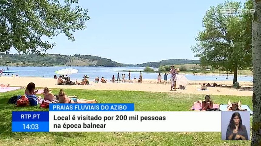 Praia fluvial do Azibo recebe 200 mil pessoas na época balnear