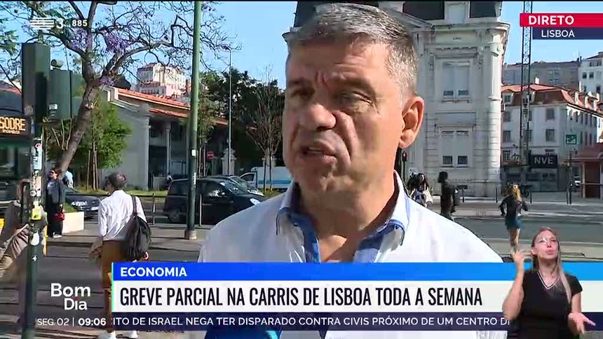 Carris em greve parcial até sexta-feira