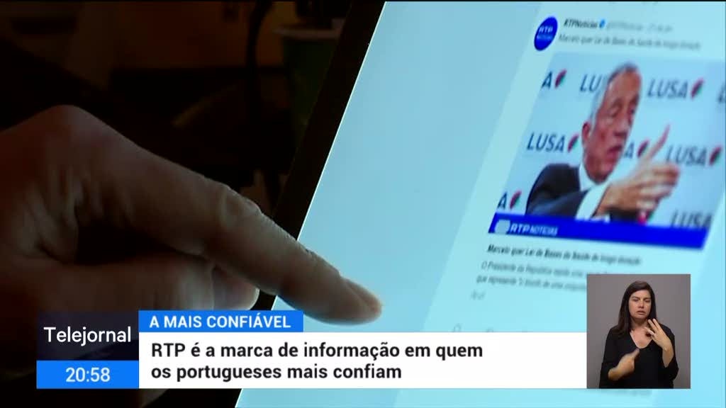 RTP é a marca de notícias mais confiável do país