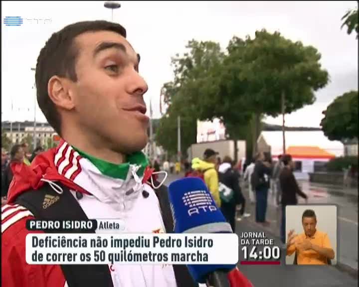 Pedro Isidro foi 25º nos 50 Kms marcha apesar de deficiência
