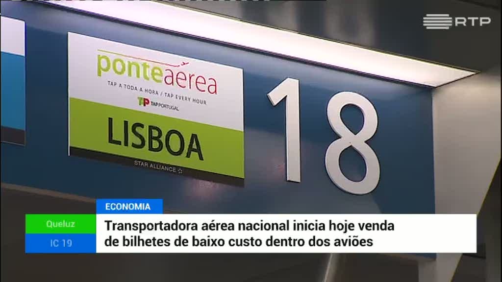 TAP inicia venda de bilhetes de baixo custo dentro dos aviões