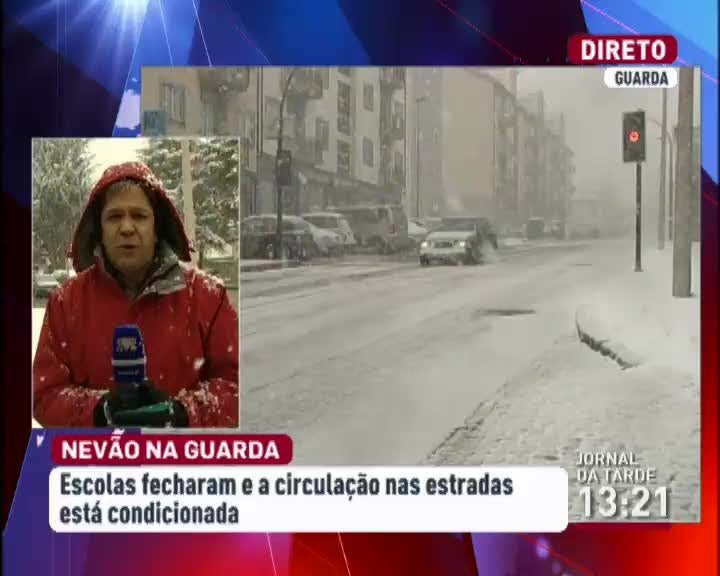 Queda de neve na Guarda