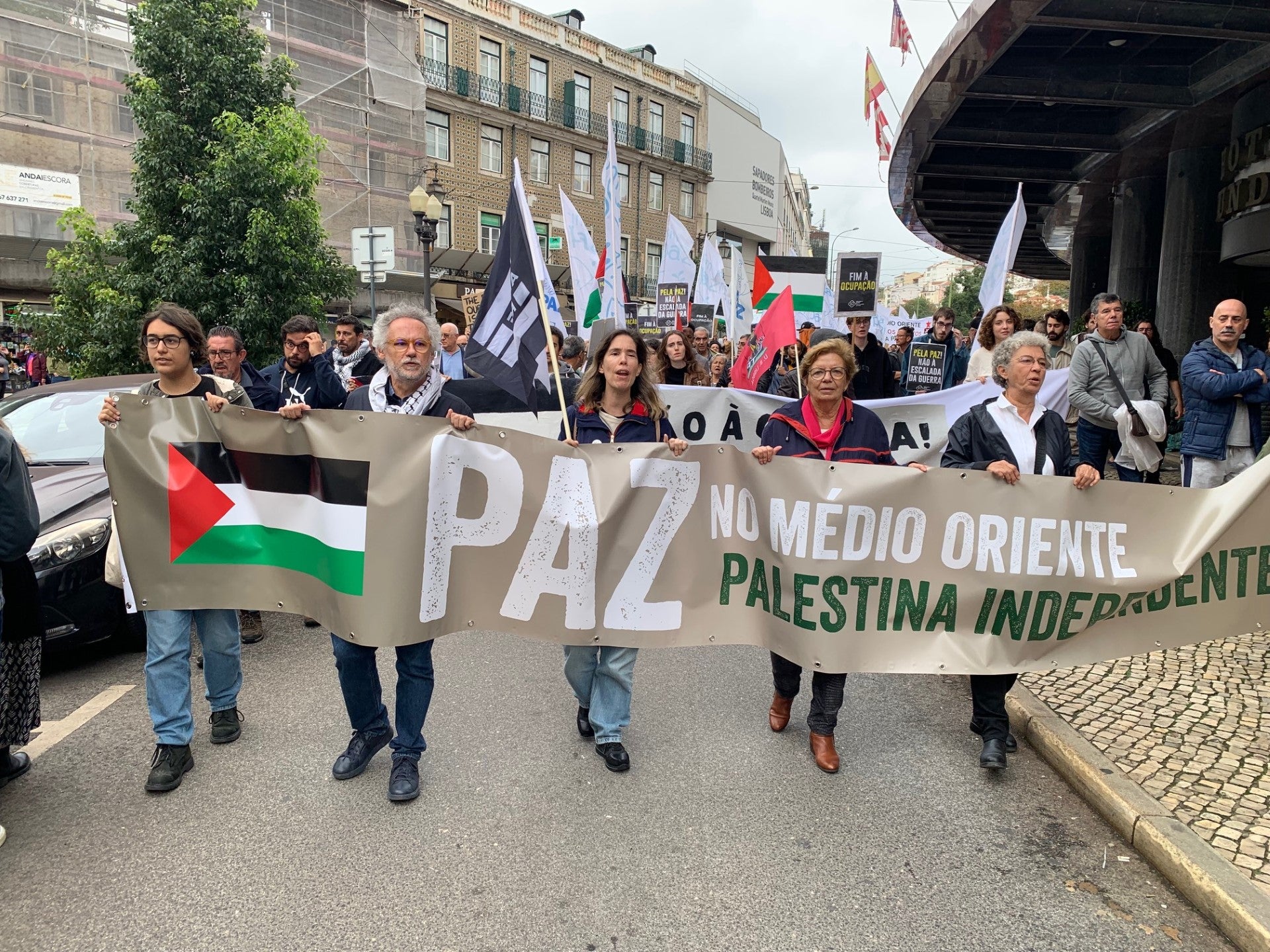 Lisboa acolheu marcha de solidariedade com a Palestina, em defesa da paz