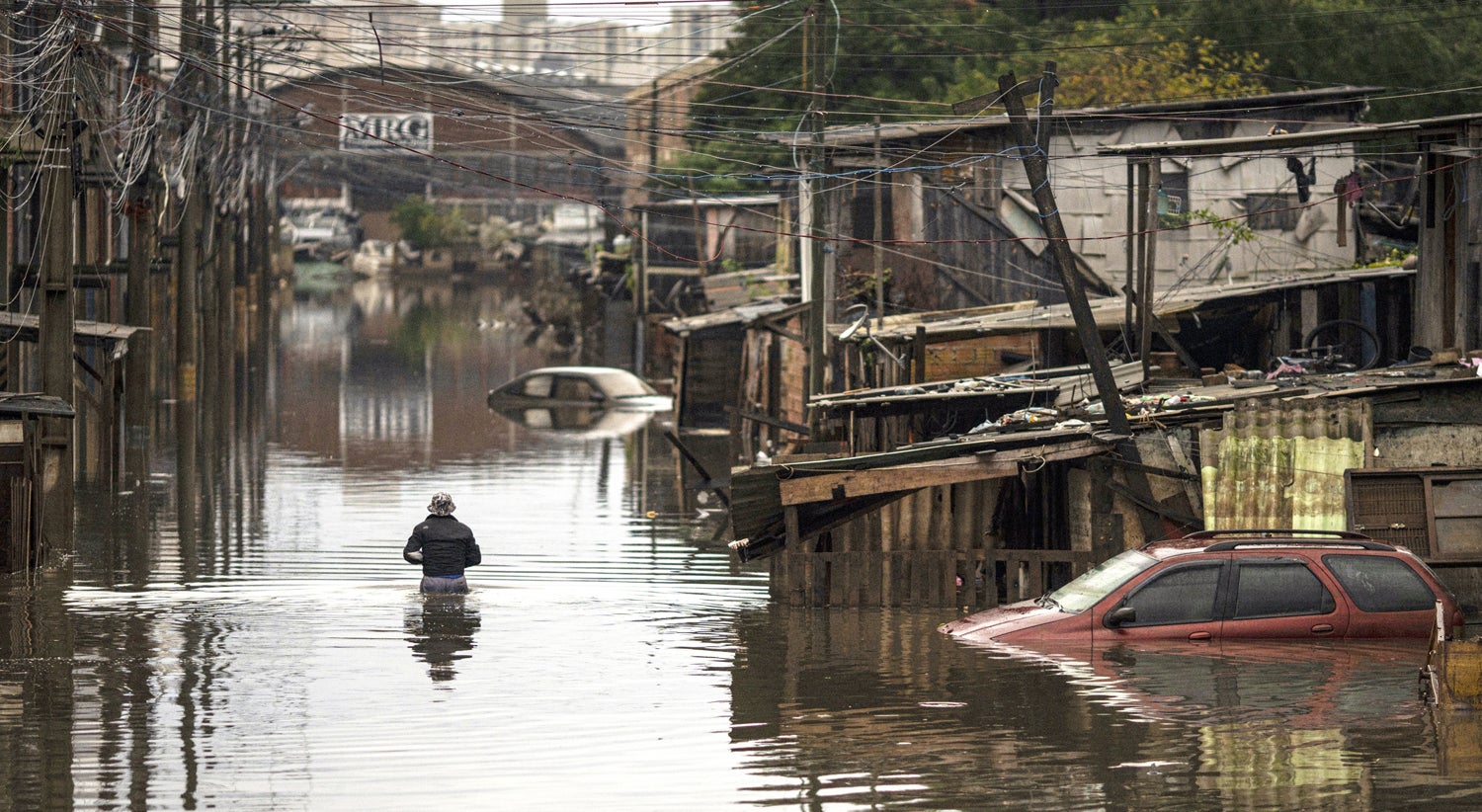 Brasil. Cheias em Porto Alegre