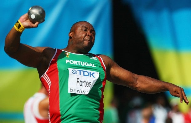 Marco Fortes na final do peso