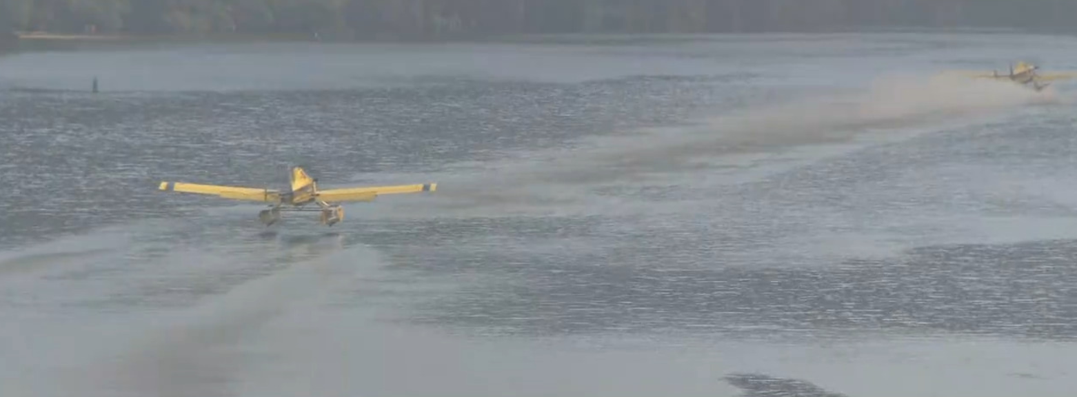 Canadair amarou no rio Douro em Entre-os-Rios devido a avaria mecânica