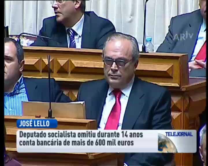Deputado José Lello omitiu conta bancária de 600 mil euros