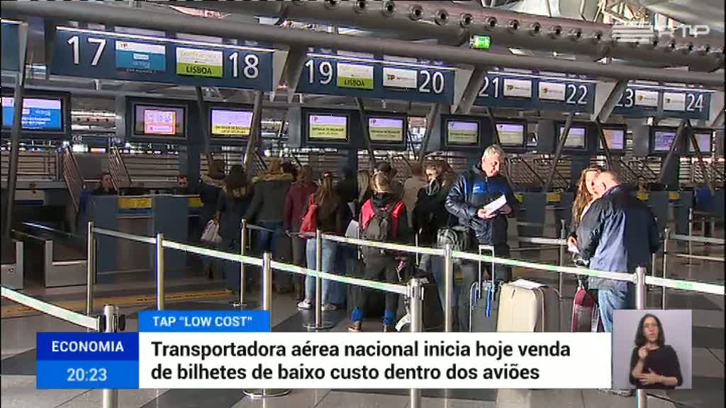 TAP passa a vender lugares low cost nos seus voos