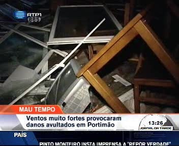 Temporal fustigou região de Portimão