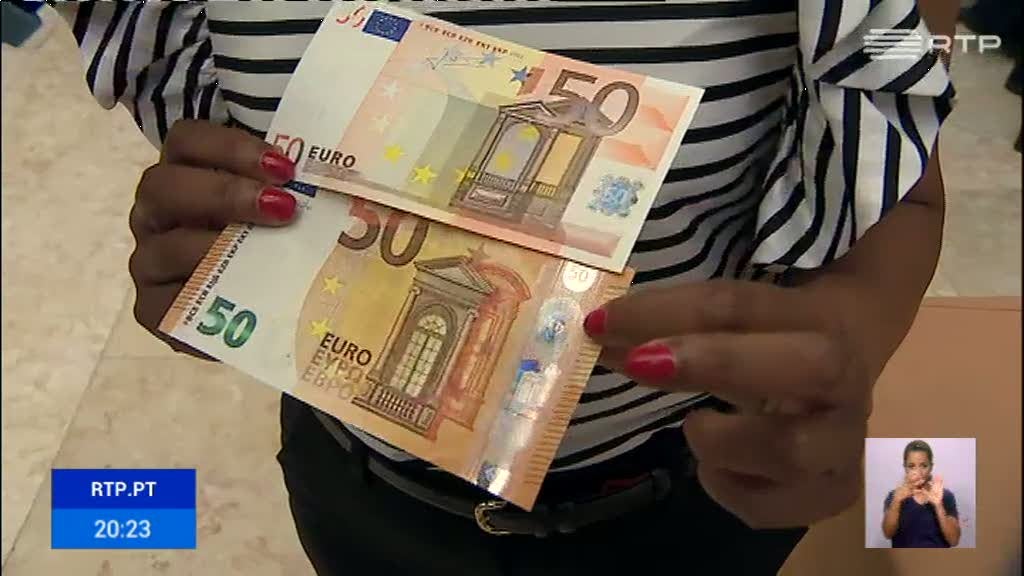 Nova nota de 50 euros entra em circulação em abril