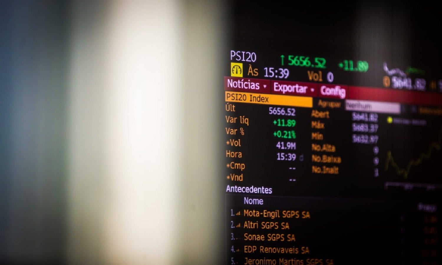 Bolsa de Lisboa abre a cair 1,93%