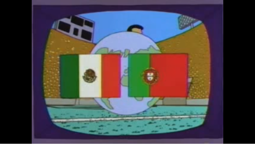 Simpsons dão como finalistas do mundial Portugal e México