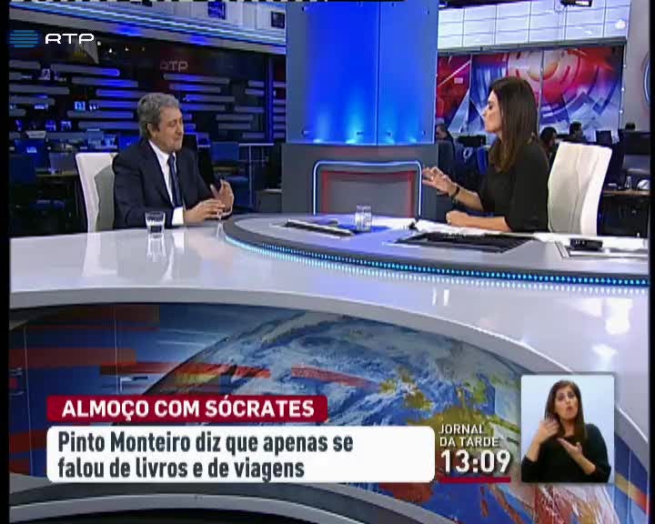 Pinto Monteiro diz que não falou de justiça com Sócrates