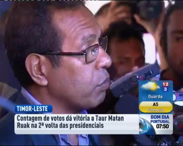 Taur Matan Ruak venceu presidenciais timorenses