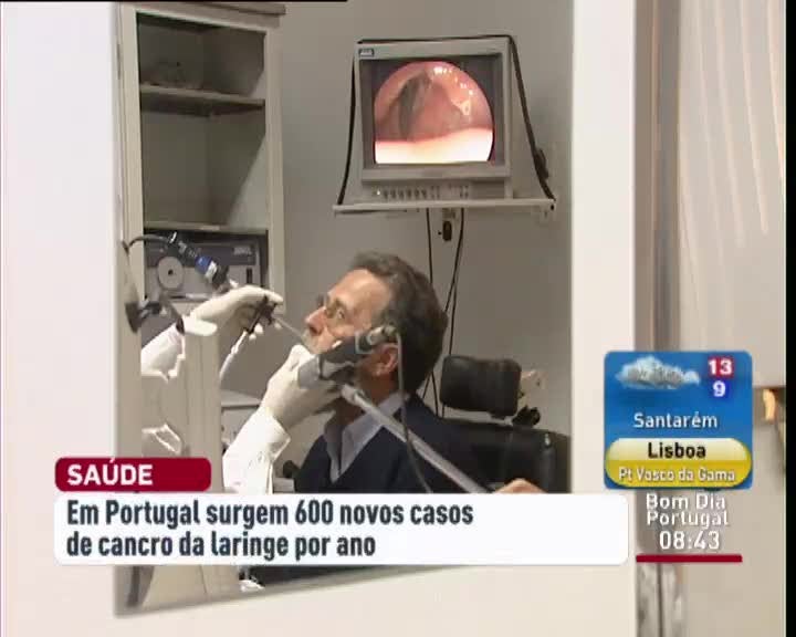 600 novos casos de cancro da laringe por ano em Portugal