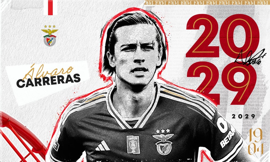 Álvaro Carreras assina a título definitivo pelo Benfica