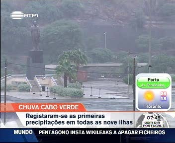 Começaram a cair as primeiras chuvas em Cabo Verde