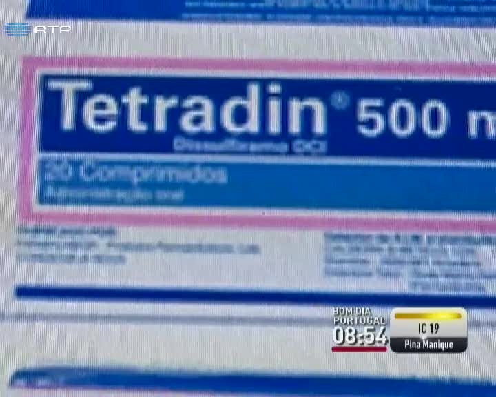 Medicamento para alcóolicos esteve em falha nas últimas semanas