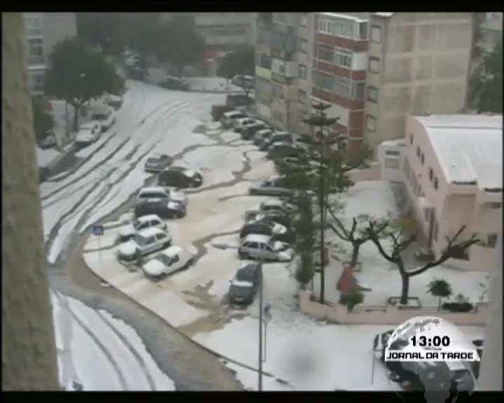 Repórter brasileiro captou temporal em Lisboa